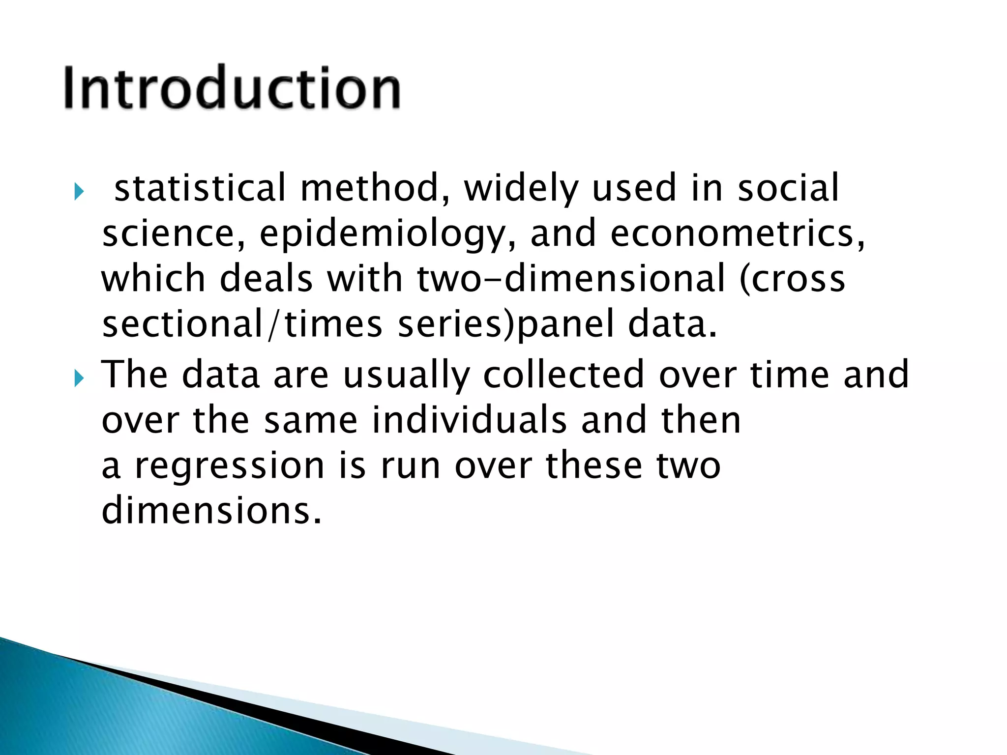 Panel data analysis | PPTX
