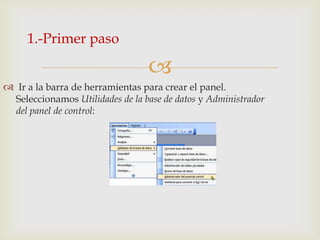 Panel de control | PPTX