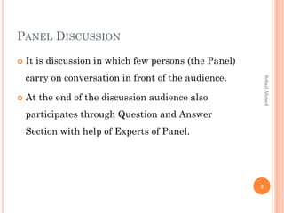 Panel discussion by Sohail Ahmed Solangi | PDF