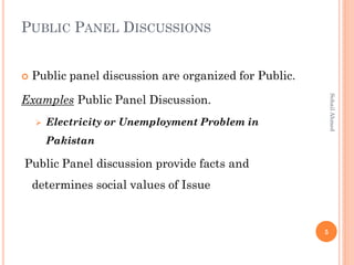 Panel discussion by Sohail Ahmed Solangi | PPT