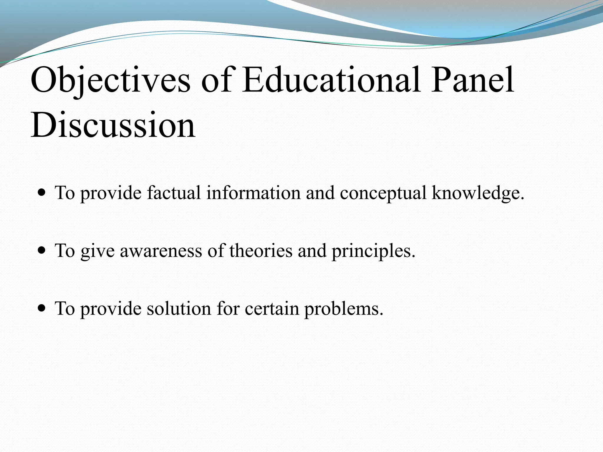 Panel discussion | PPTX