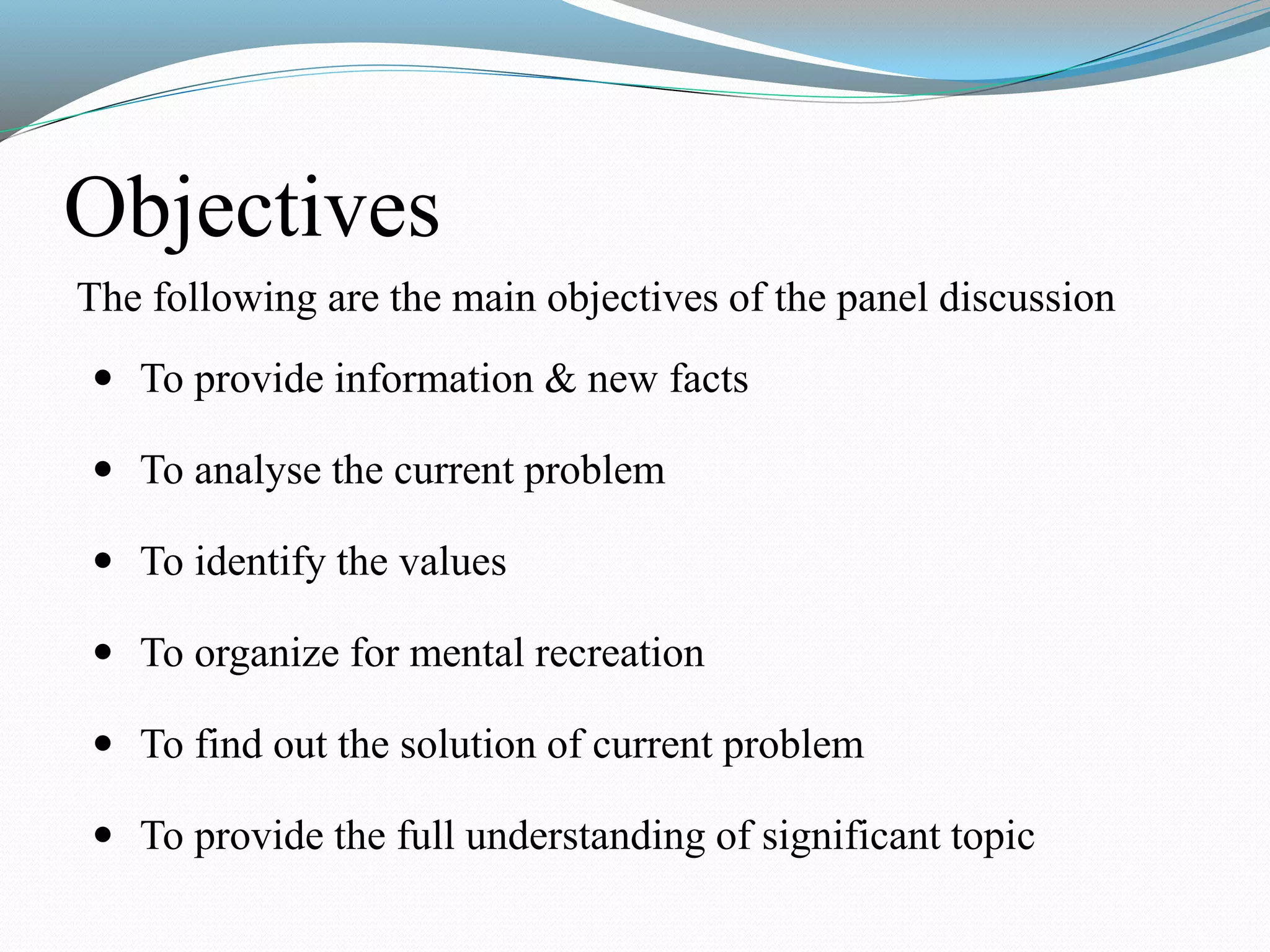 Panel discussion | PPTX