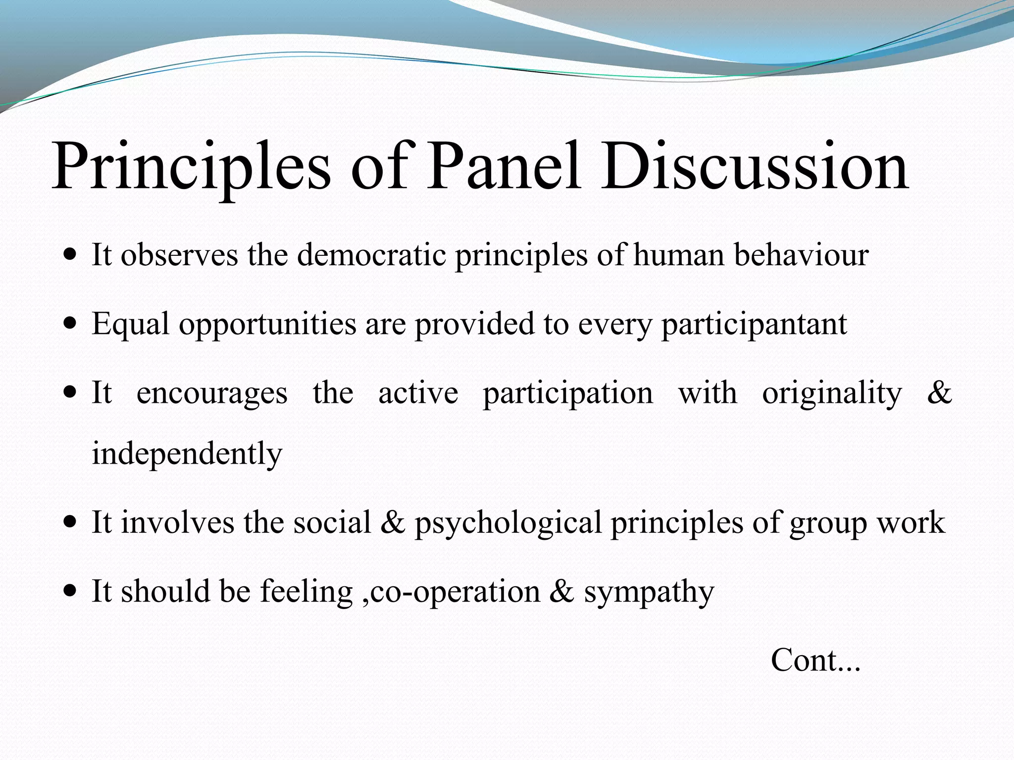 Panel discussion | PPTX