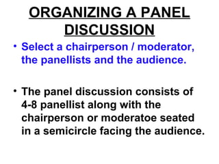 Panel Discussion | PPT