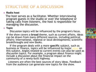 Panel discussion Programmes on Radio | PPSX