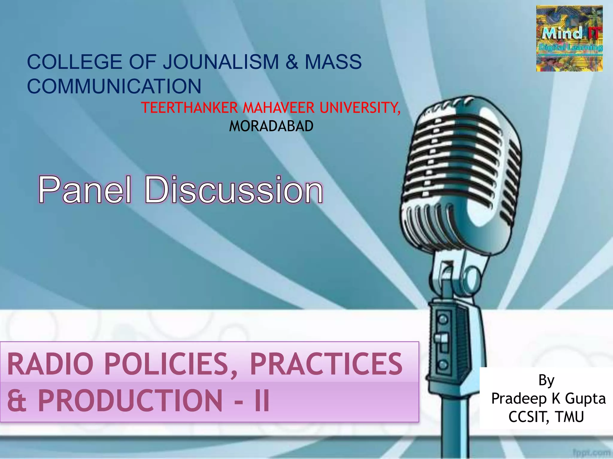 Panel discussion | PPT