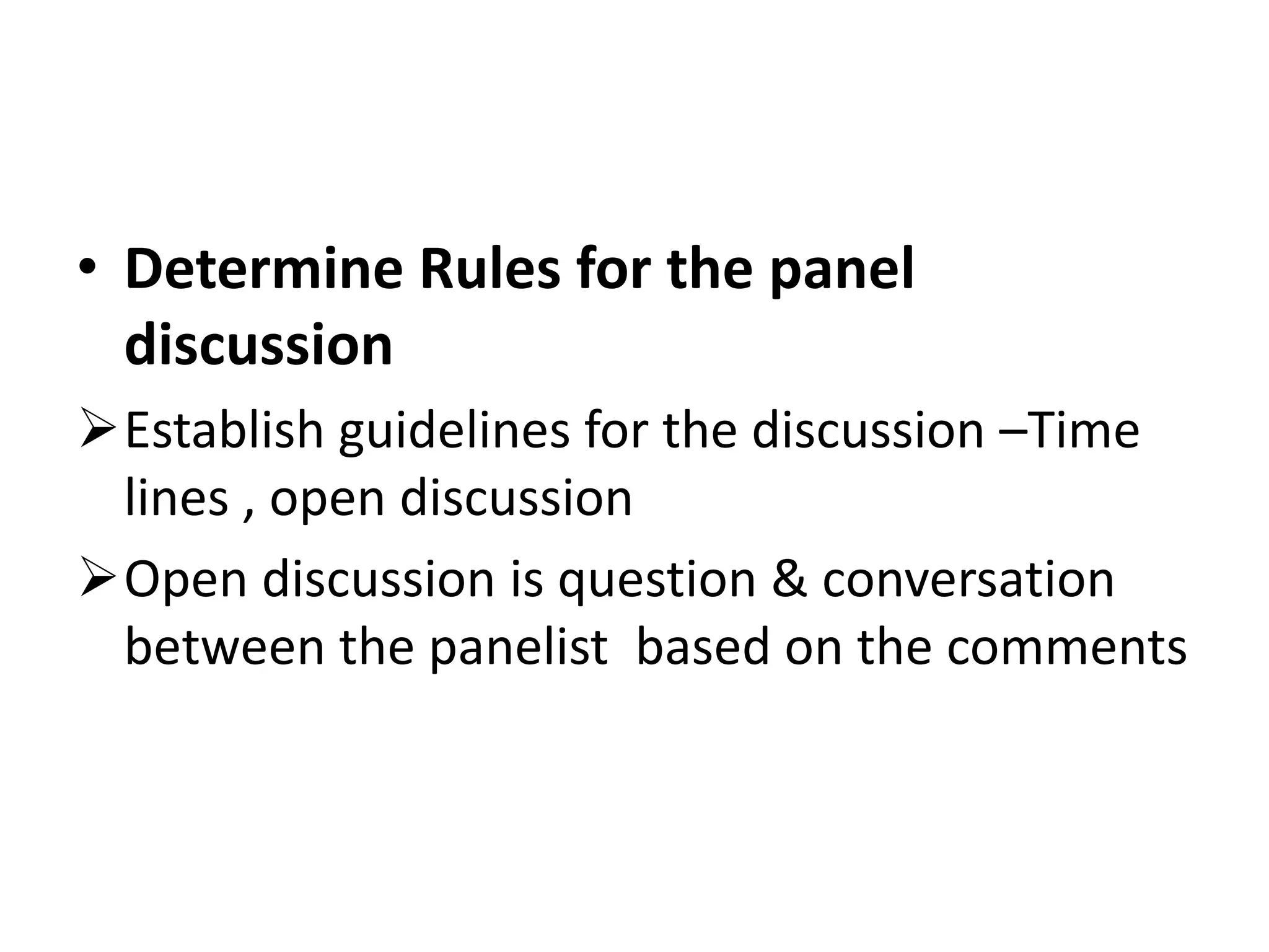 Panel discussion | PPTX