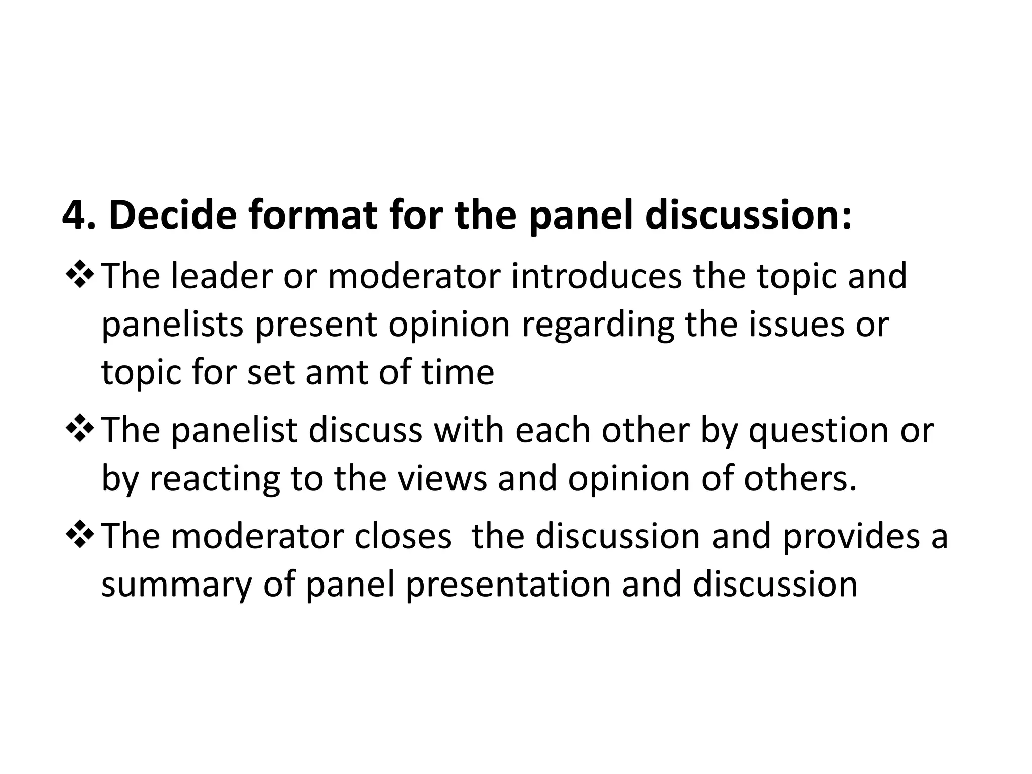 Panel discussion | PPTX