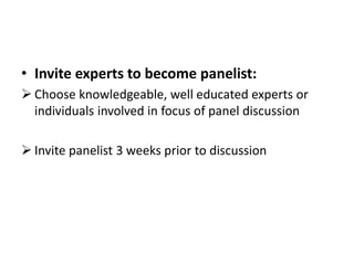Panel discussion | PPTX