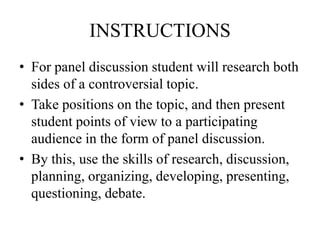 Panel discussion | PPTX