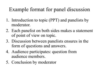 Panel discussion | PPTX