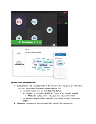 Panel Discussion Moderator Guide - Nationwide | DOCX | Business Expos ...