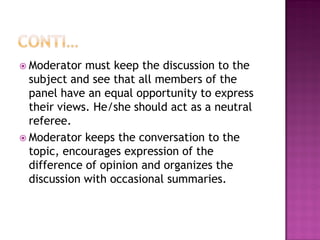 Panel discussion mukesh | PPT