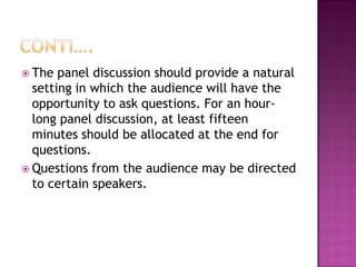 Panel discussion mukesh | PPT