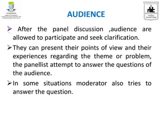 Panel discussion pb bsc anand | PPTX