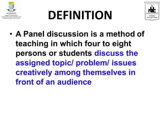 Panel discussion pb bsc anand | PPTX