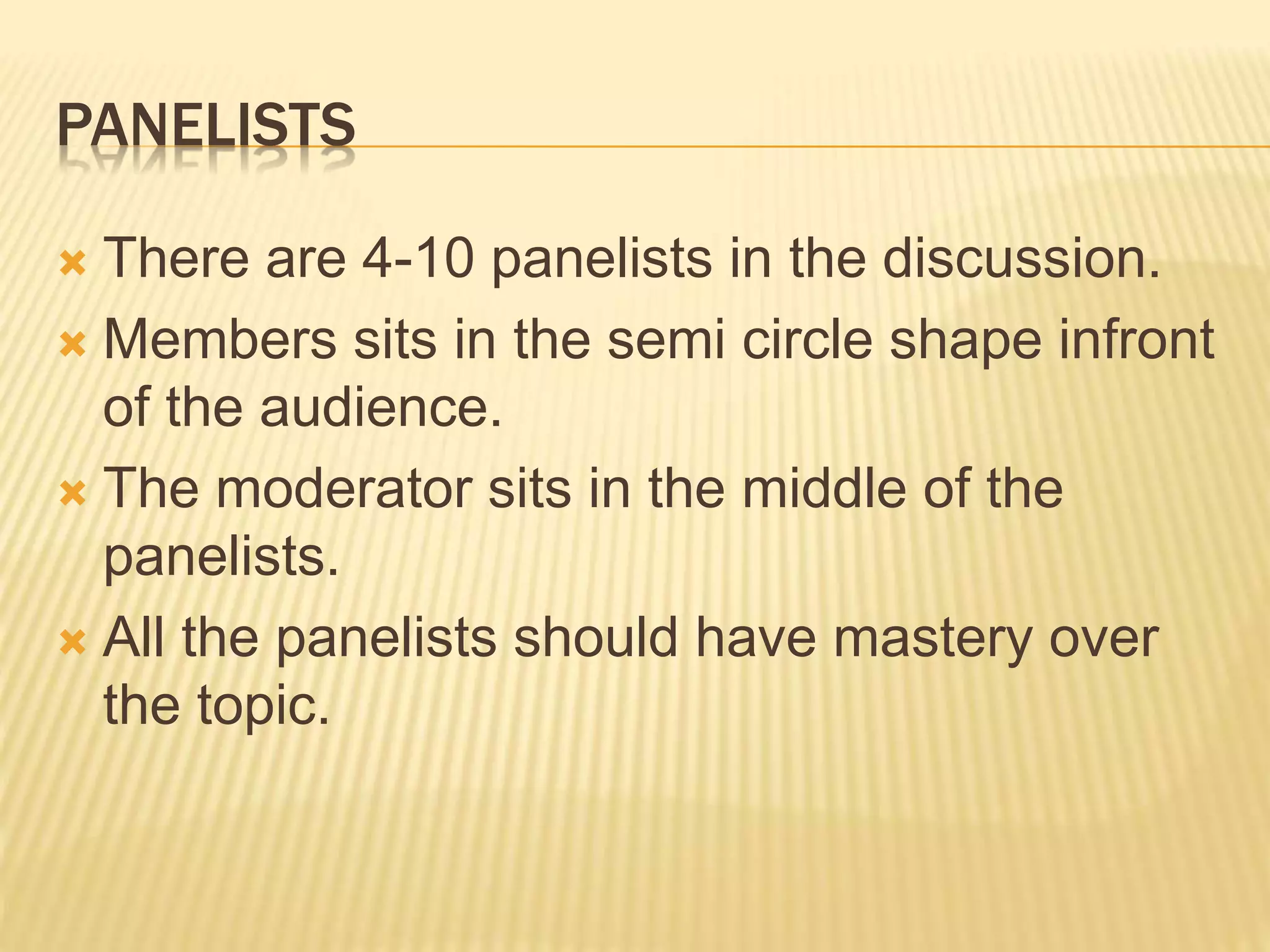 Panel discussion ppt | PPTX