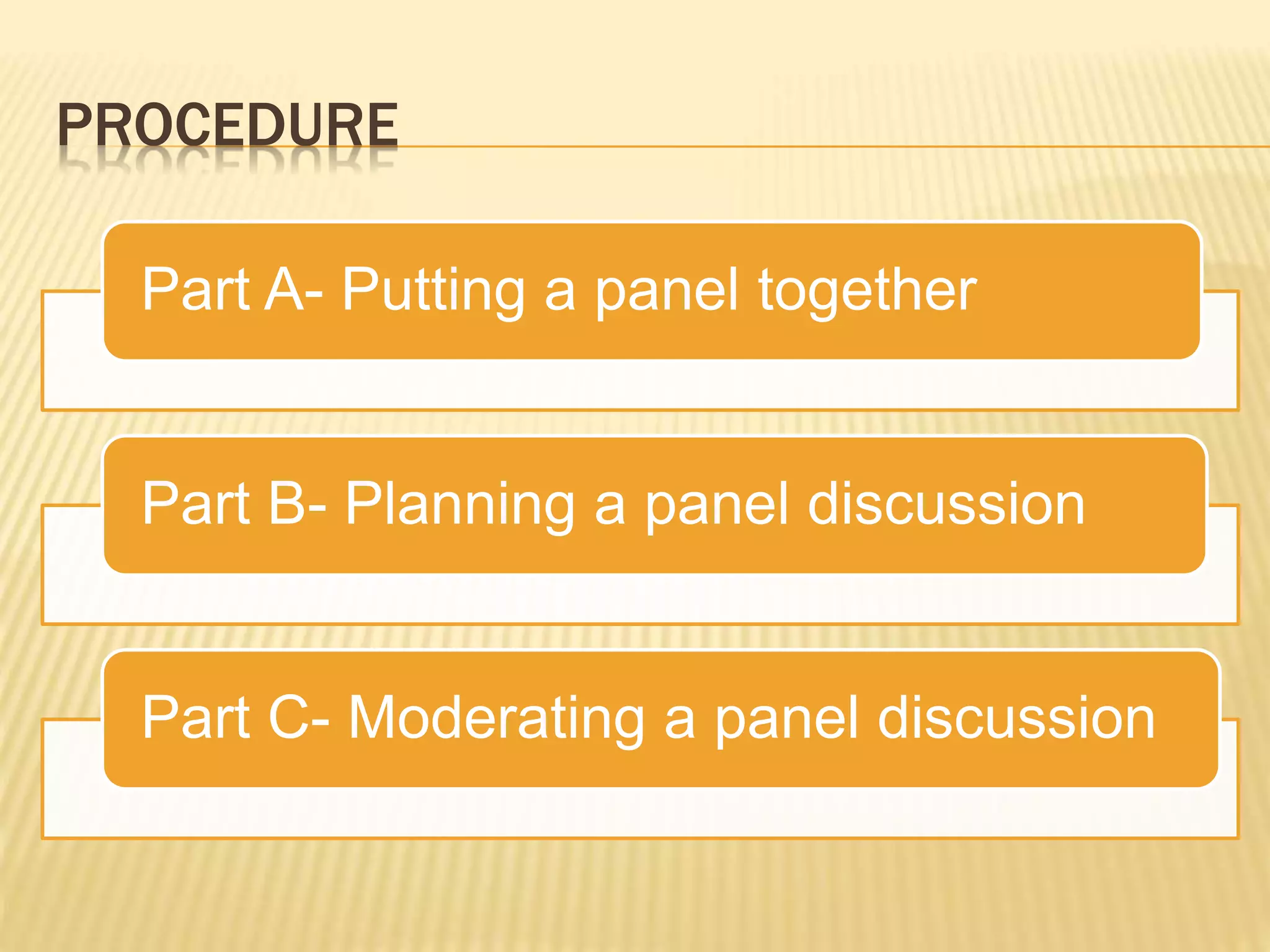 Panel discussion ppt | PPTX