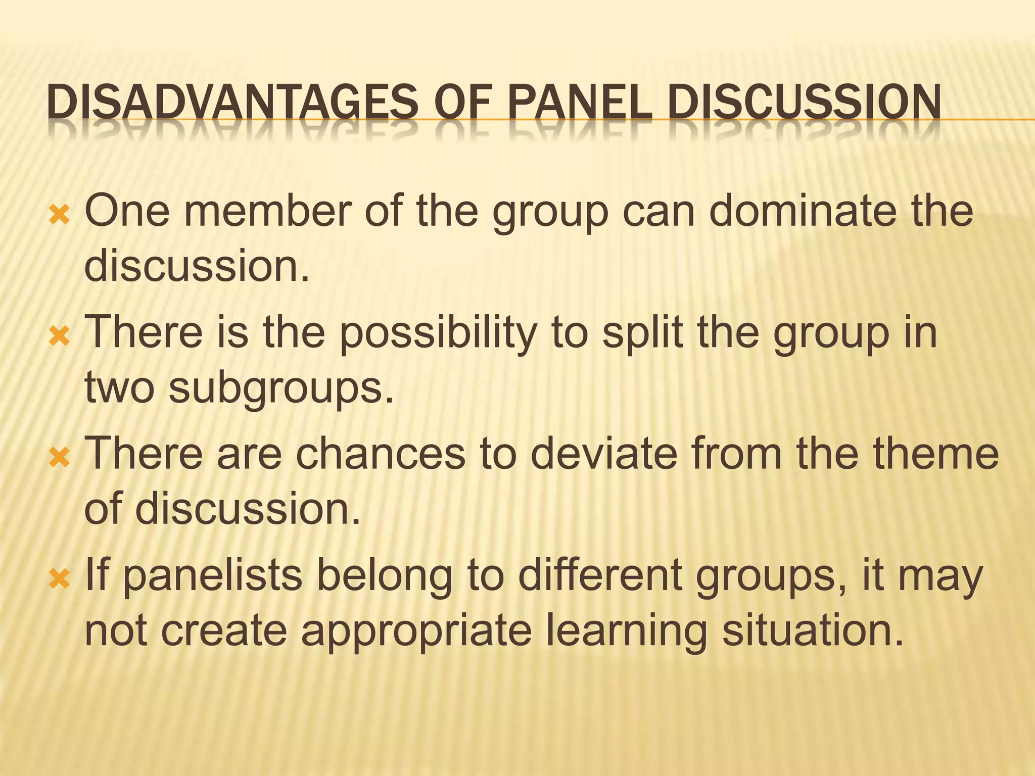 Panel discussion ppt | PPTX