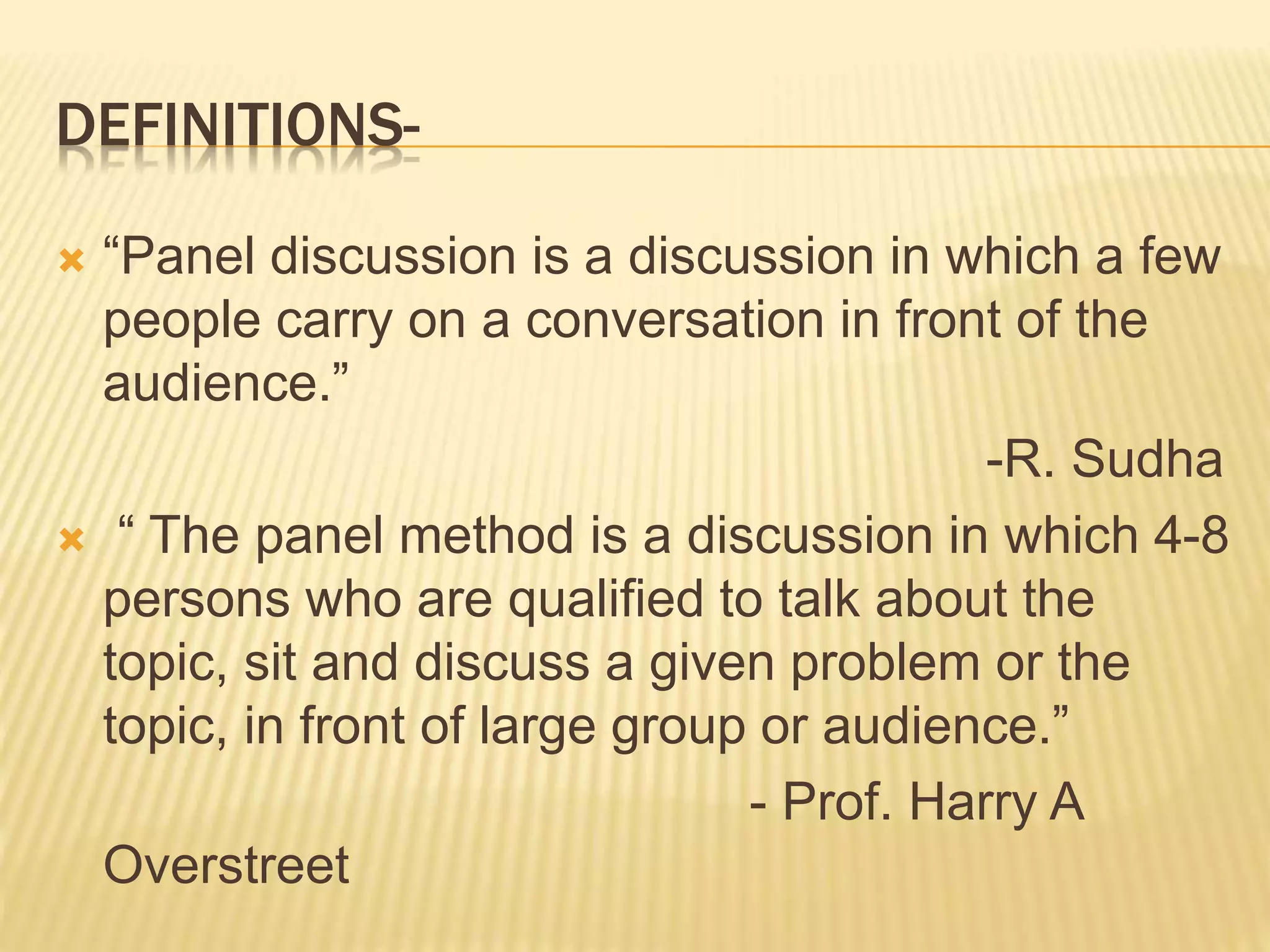 Panel discussion ppt | PPTX