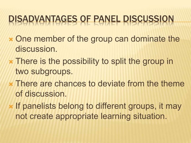 Panel discussion ppt | PPTX