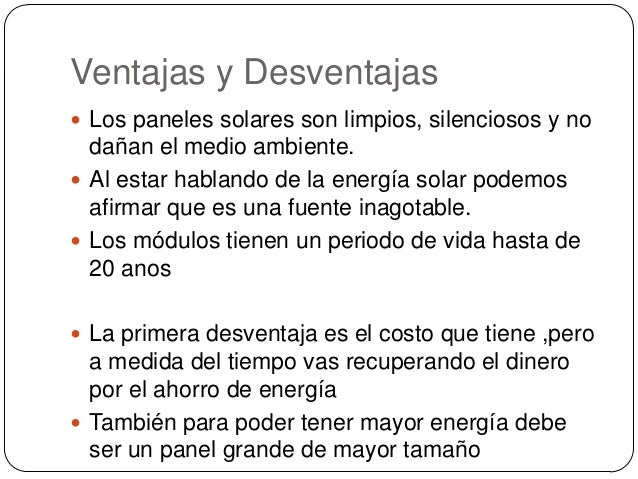 Beneficios Y Desventajas De Los Paneles Solares Estos Paneles Solares
