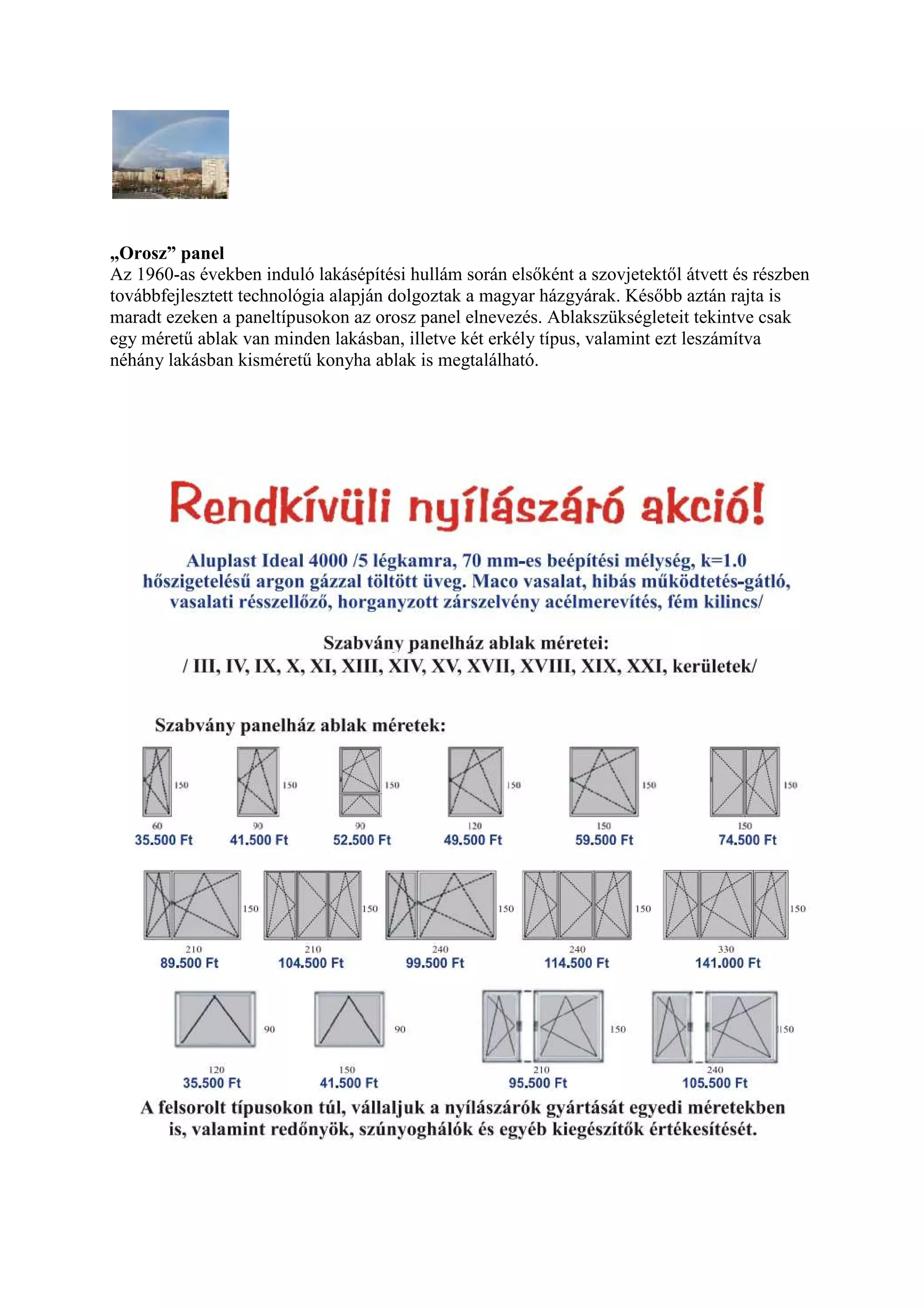 Panel ablakcsere akció Budapest | PDF