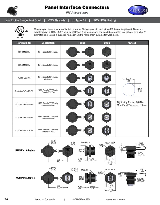 Panel interface connectors | PDF | Computer Peripherals | Computing