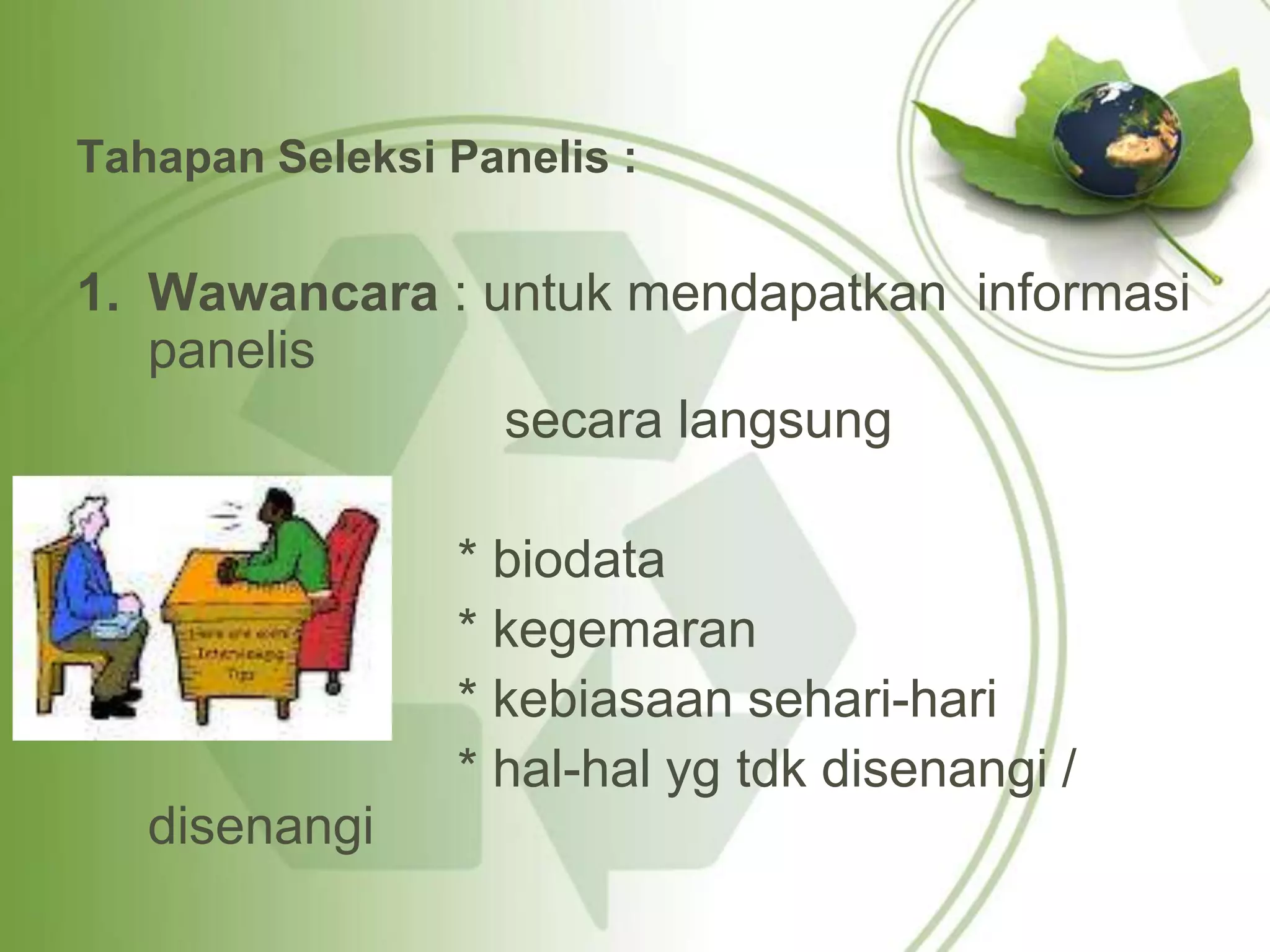 Panelis dalam evaluasi sensori | PPTX