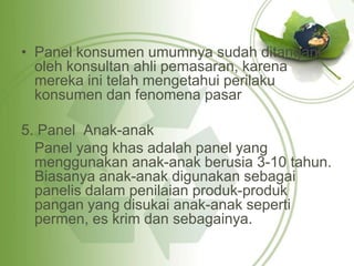 Panelis dalam evaluasi sensori | PPTX