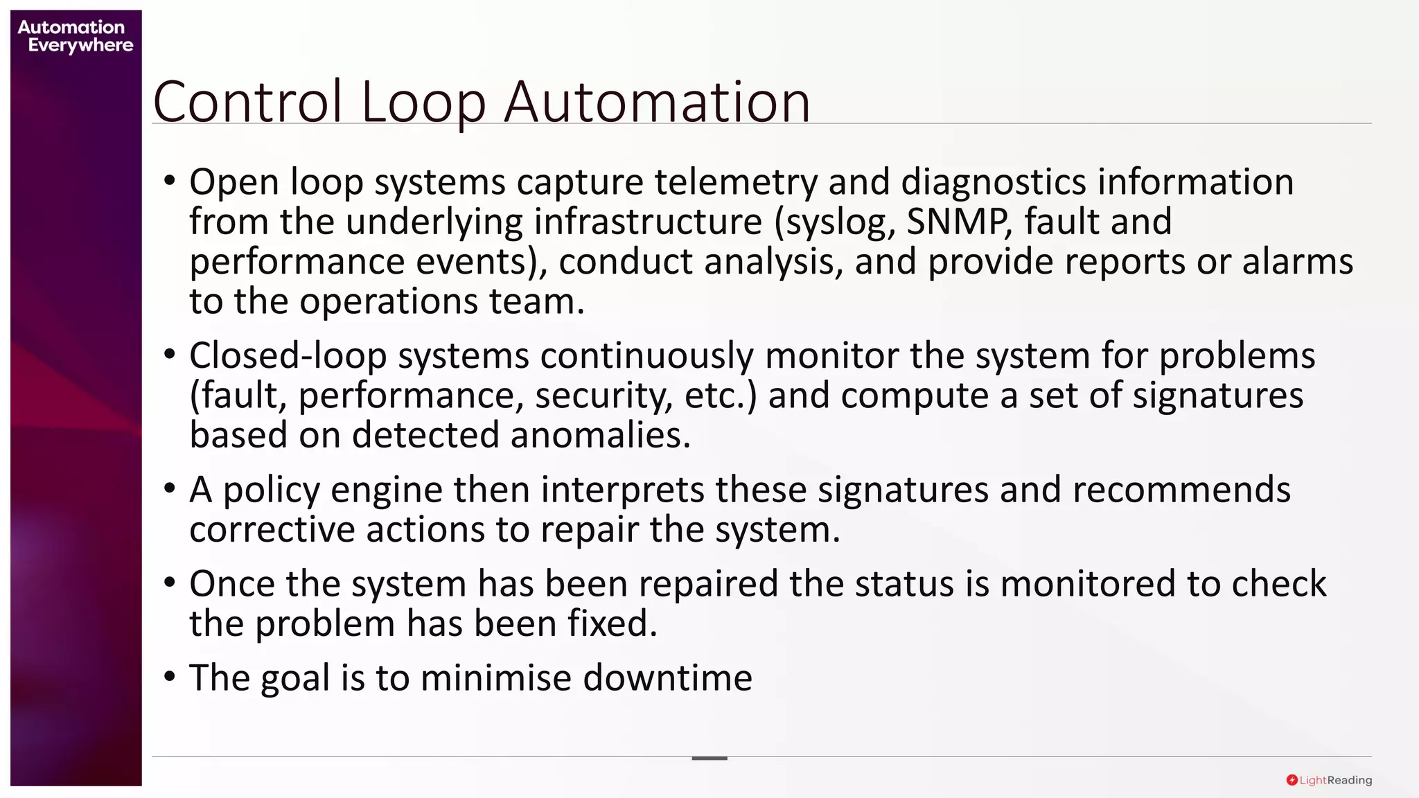 Closed Loop Automation for NFV | PPT