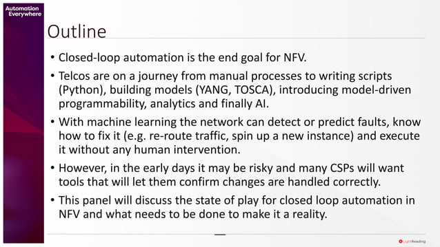 Closed Loop Automation for NFV | PPT