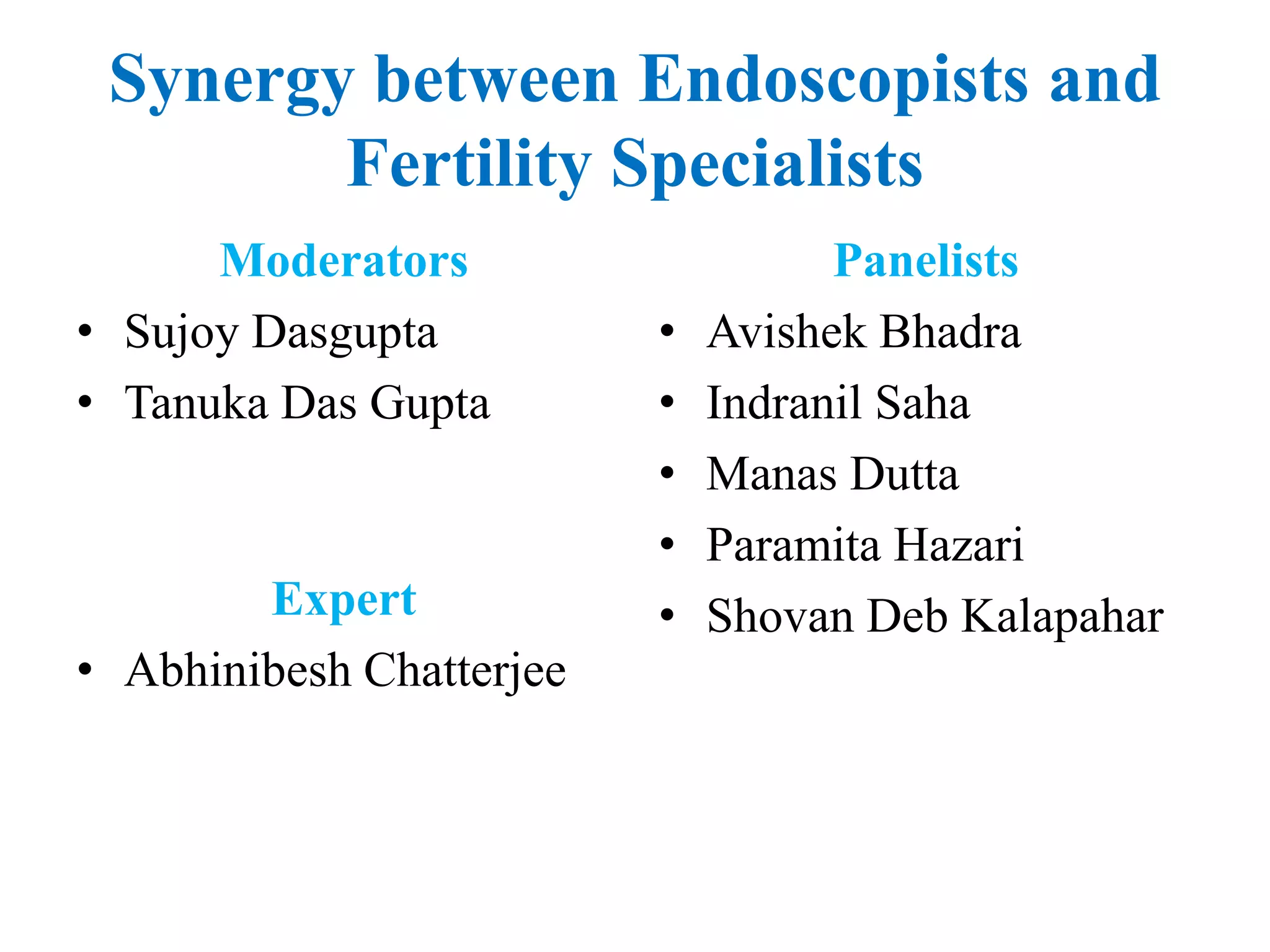 Fertility Management: Synergy between Endoscopists and Fertility ...