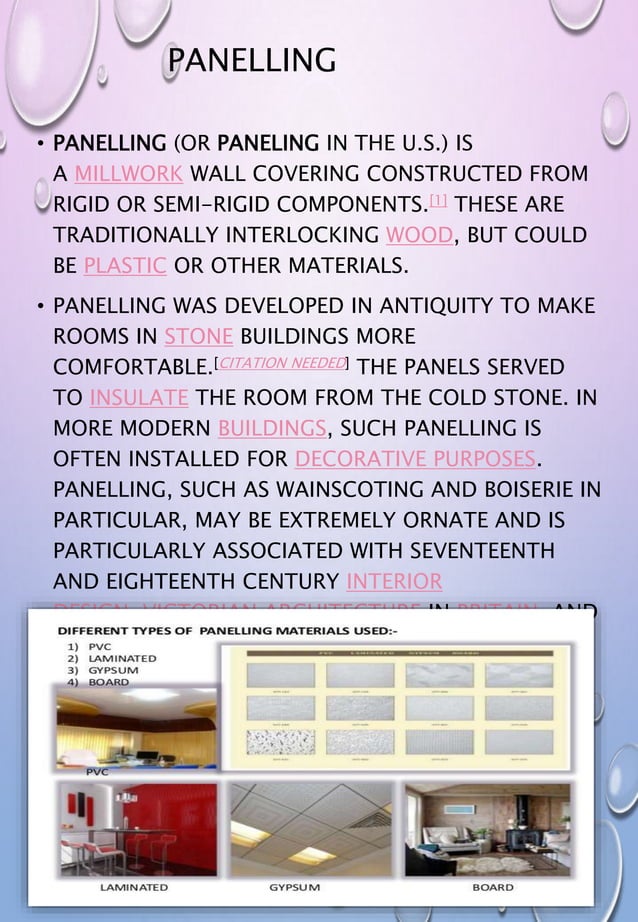 Panelling