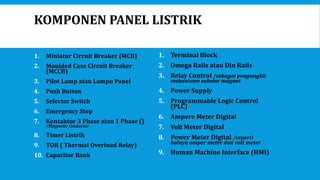 Panel listrik: Tipe Box Panel Listrik | PPTX