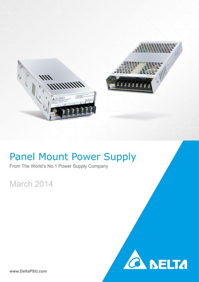 Delta Panel Mount Power Supply Brochure. March 2014 edition | PDF