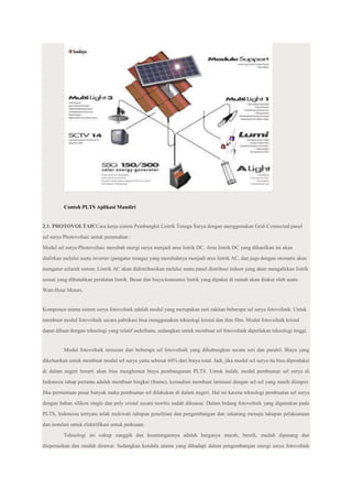 Panel surya | DOCX