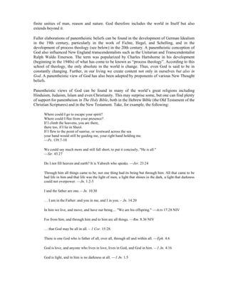 PANENTHEISM: ALL-IN-GOD | PDF