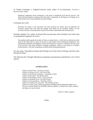 PANENTHEISM: ALL-IN-GOD | PDF