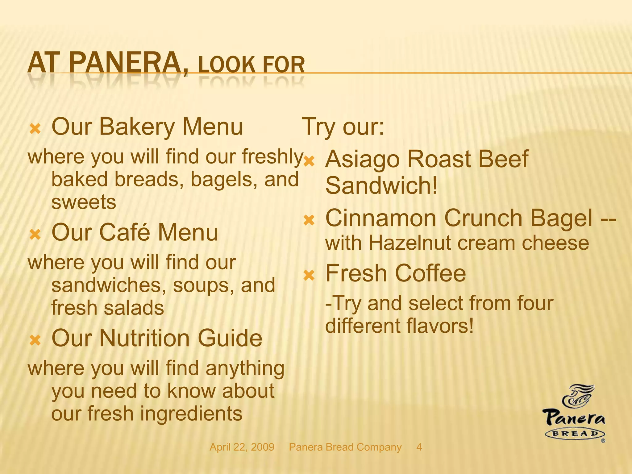 Panera Bread Company | PPTX