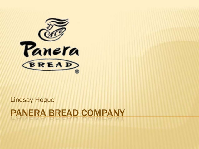 Panera Bread Company | PPT