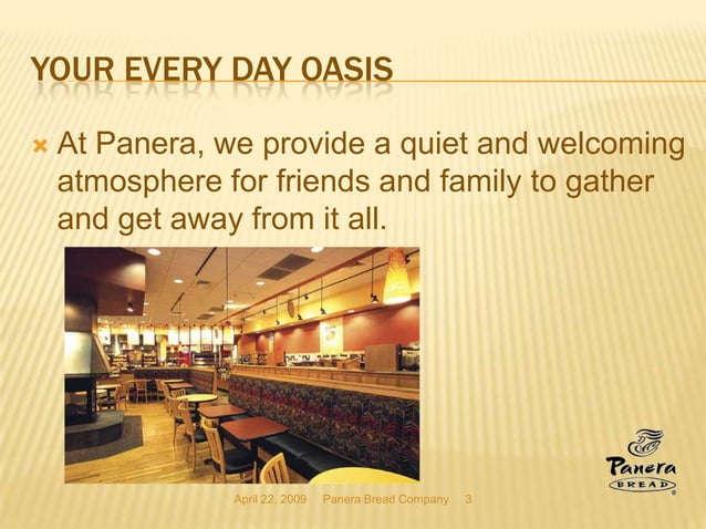 Panera Bread Company Ppt