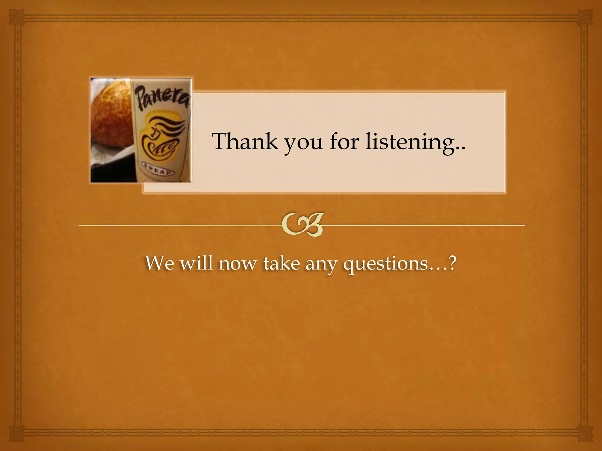 Panera bread goes global | PPTX