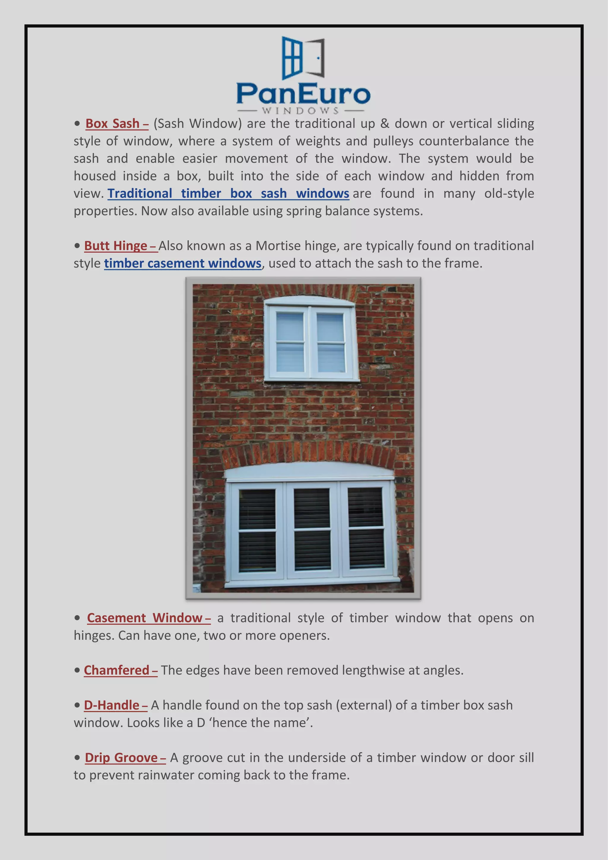 Timber Window and Door Glossary | PDF