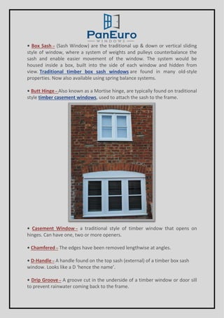 Timber Window and Door Glossary | PDF