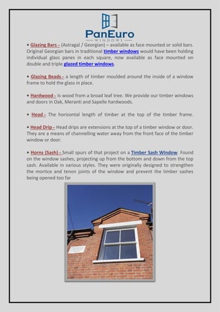 Timber Window and Door Glossary | PDF