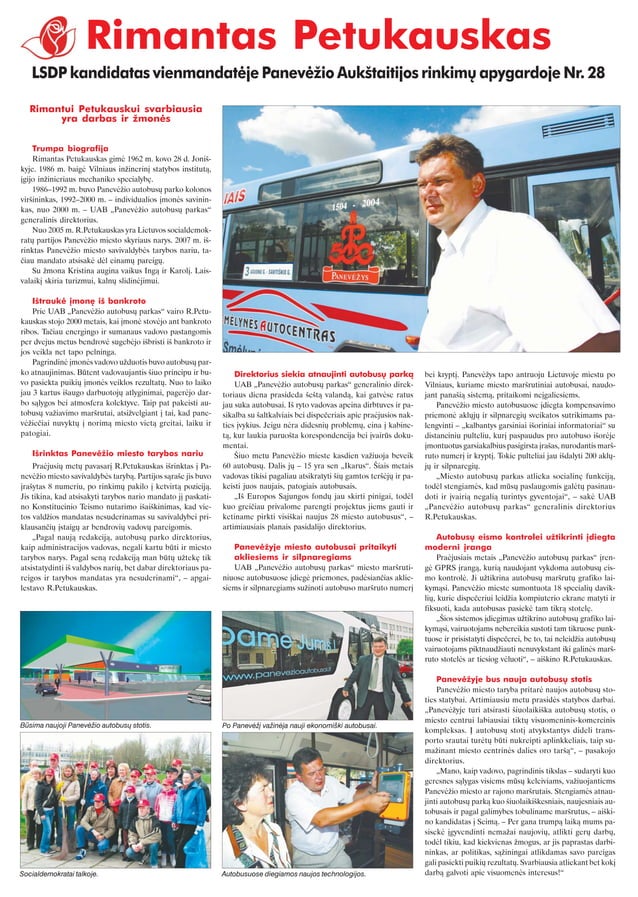 LSDP Panevėžio miesto kandidatai | PDF