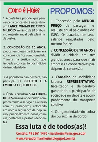 Panfleto transporte coletivo | PDF