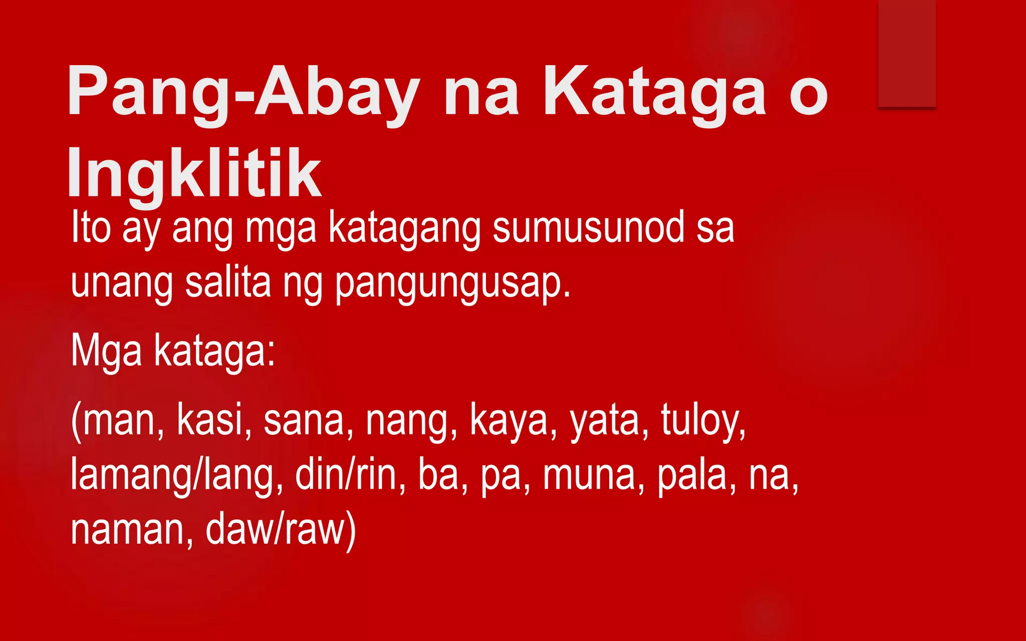 Filipino 8 Pang-Abay | PPTX