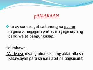 Pang abay | PPTX
